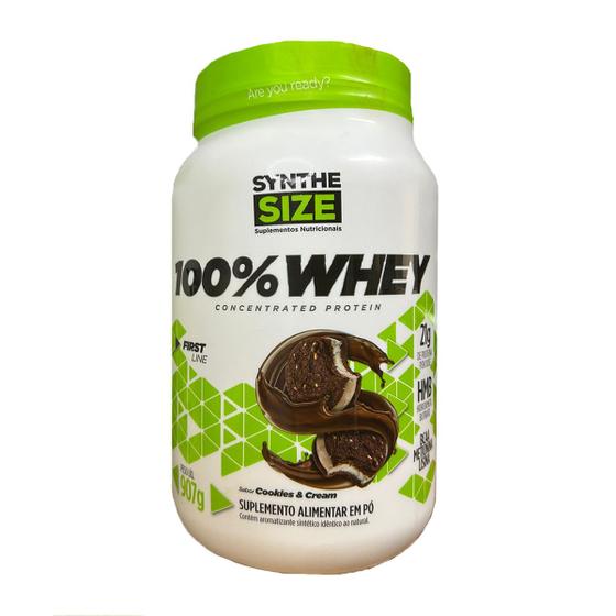 Whey Protein Concentrado 100% Whey Sabor Cookies Cream 907g Synthesize - Whey Protein - Magazine ...