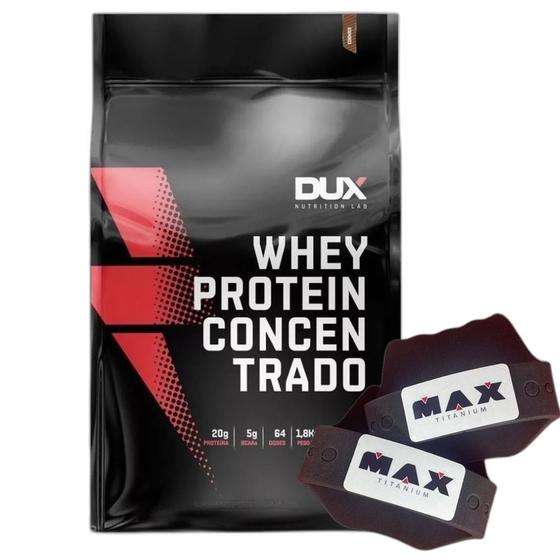 Whey Protein Concentrado Cookies 1,8Kg Luva Max Branca - Dux - Dux ...
