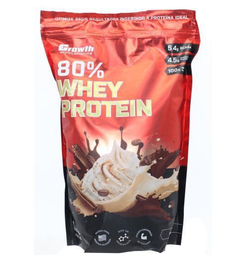 Whey Protein Concentrado Growth 1k Proteina Sabor Cappuccino Growth