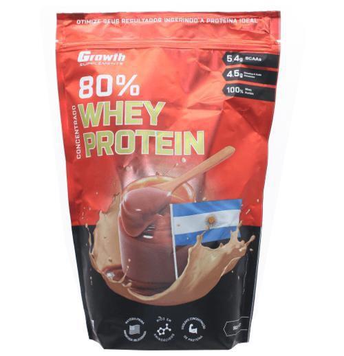 Whey Protein Concentrado Growth 1kg Proteina Doce De Leite Growth