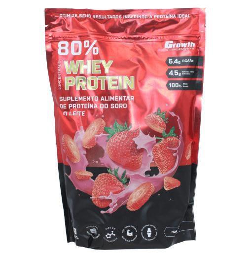 Whey Protein Concentrado Growth 1Kg Proteina Sabor Morango - Growth ...