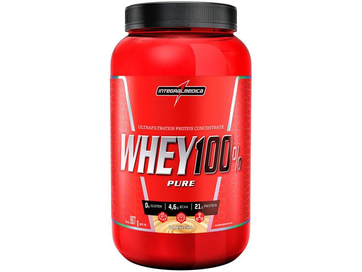 Whey Protein Concentrado Integralmédica 100% Pure - 907g Baunilha Natural - Whey Protein ...