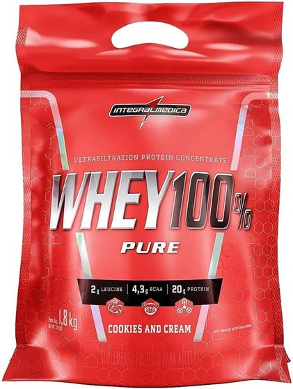 Whey Protein Concentrado Integralmédica 100% Pure - 907g - Whey Protein - Magazine Luiza