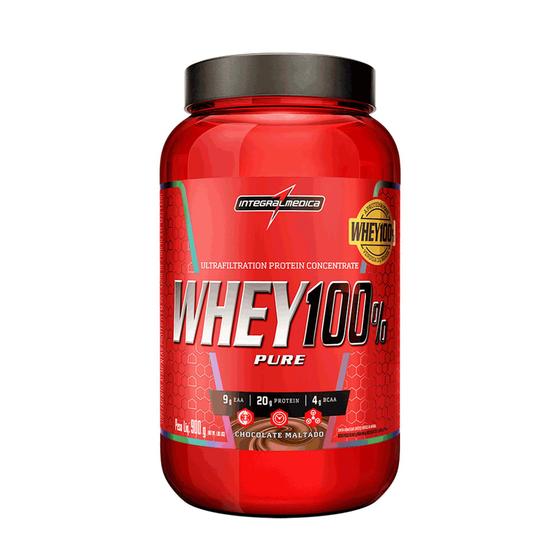 Whey Protein Concentrado IntegralMedica 100% Pure Pote 900g - Integralmédica - Whey Protein ...