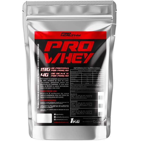 Whey Protein Concentrado - refil 1kg - Pro Healthy - Pro Healthy Laboratórios - Whey Protein ...