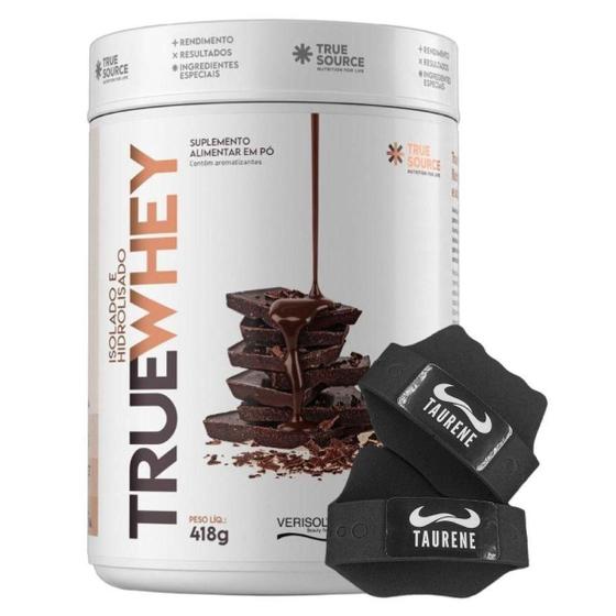 Whey Protein Dark Chocolate 418G + Luva True Source - Whey Protein ...
