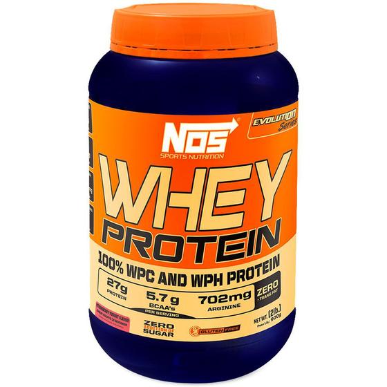 Whey Protein Evolution Iogurte De Morango Nos Nutrition 900g - NOS ...