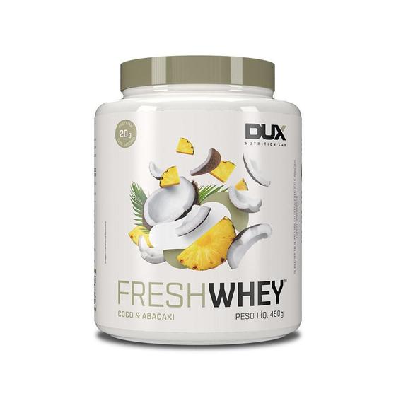 Whey Protein Freshwhey Dux Nutrition - 450G Abacaxi E Coco - Massa ...