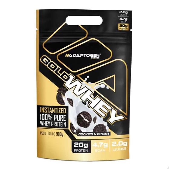 Whey Protein Gold 100% Concentrado 900g Adaptogen - Adaptogen Science ...