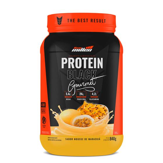 Whey Protein Gourmet New Millen pote 840g - Massa Muscular - Magazine Luiza