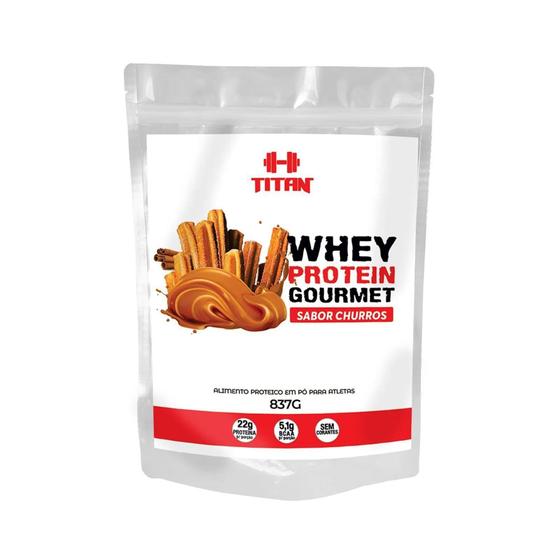 Whey Protein Gourmet - Sabor Churros - 837G - Titan - Whey Protein ...