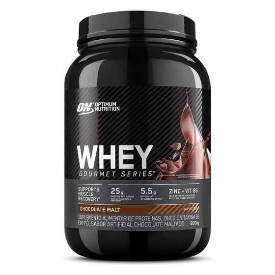 Whey Protein Gourmet Series Sabor Chocolate Optimum Nutrition 900g ...