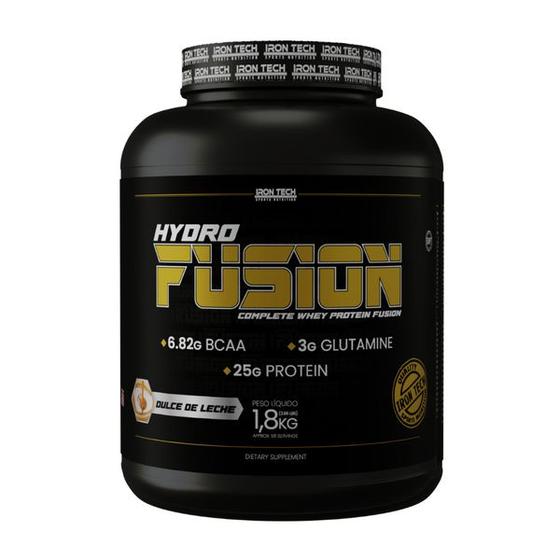 Whey Protein Hydro Fusion 1,8kg Whey 3w 25g Proteina Iron Tech - Massa ...