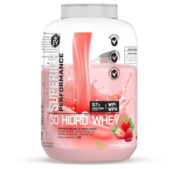 Whey Protein Isolada Hidrolisada 1kg EVO Morango - EVOLUTION - Whey ...