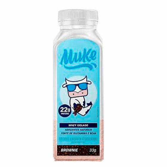 Whey Protein Isolado Brownie Muke Garrafinha Muke 33g - MAIS MU - Whey ...