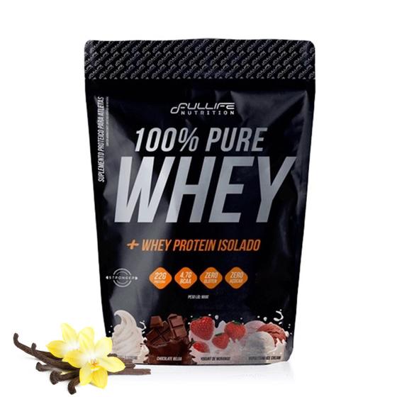 Whey Protein Isolado Concentrado Zero Açúcar Fullife 900g - Fullife ...