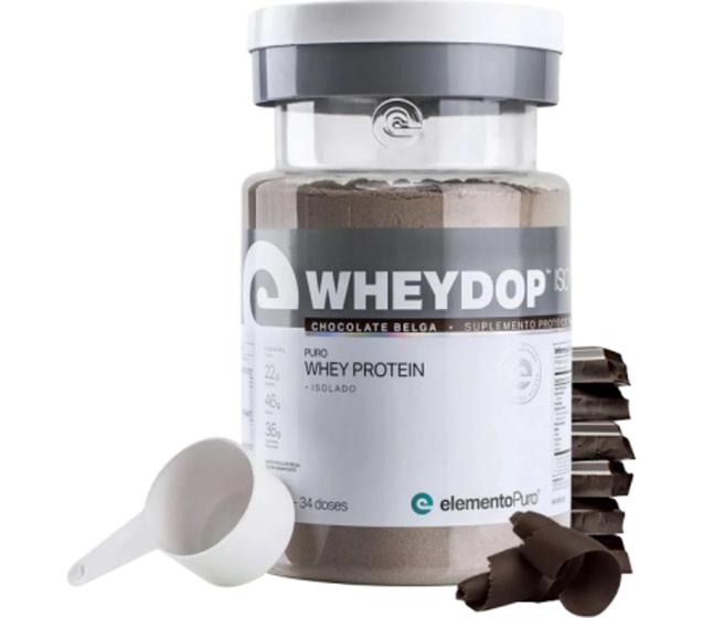 Whey Protein Isolado Elemento Puro Wheydop 900g - Whey Protein ...
