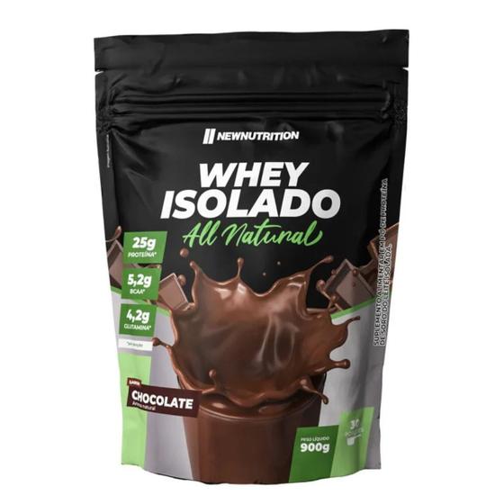 Whey Protein Isolado New Nutrition 900g All Natural - Whey Protein ...