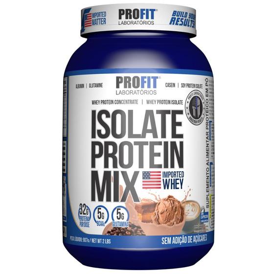 Whey Protein Isolado Proteina Mix Concentrado Isolate Cappuccino 907g ...