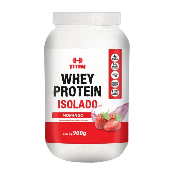 Whey Protein Isolado Sabor Morango 900g Titan - Whey Protein - Magazine ...