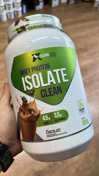 Whey Protein Isolate Clean - 900g - Chocolate - Clean Tech - Massa ...
