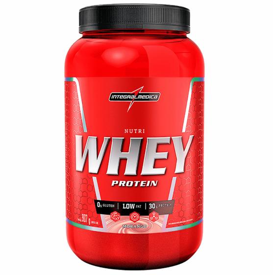 Whey protein nutri integral medica morango pote 907g - Whey Protein ...