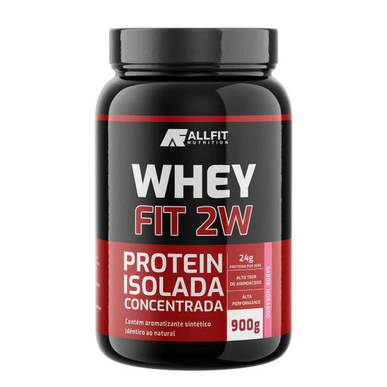 Whey Protein Proteína Fit 2W Isolada Concentrada 900g All Fit Nutrition ...