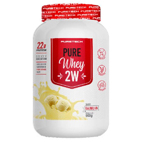 Whey Protein Pure 2W 900g - Pure Tech - Massa Muscular - Magazine Luiza