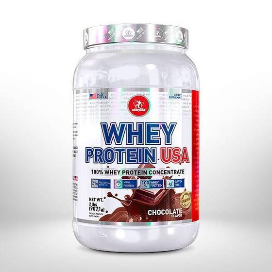 Whey Protein USA 907gr Chocolate - Midway - Whey Protein - Magazine Luiza