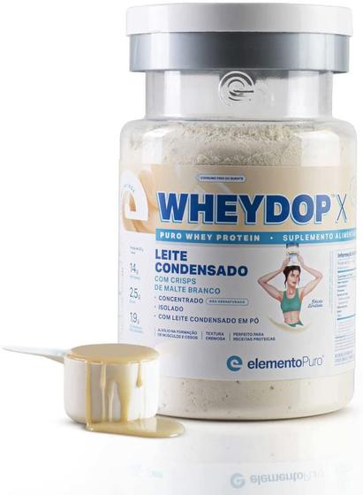Wheydop X 900g Whey Protein Elemento Puro - Leite Condensado - Whey ...