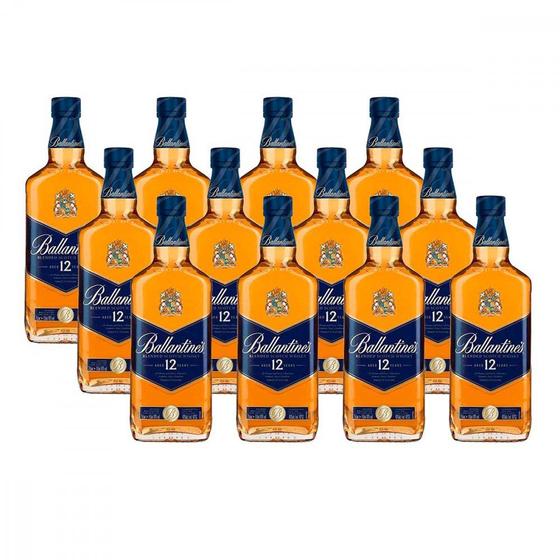 Whisky Escocês Ballantines 12 anos 750ml Caixa com 12 unidades - Whisky ...