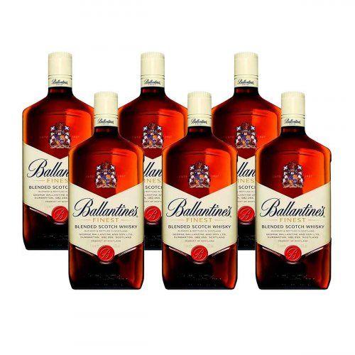Whisky Escocês Ballantines Finest 1 Litro Caixa com 6 unidades - Whisky ...