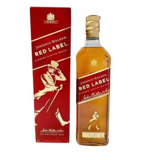 Whisky Johnnie Walker Red Label 1L 1 Litro - Jonnie Walker - Whisky ...