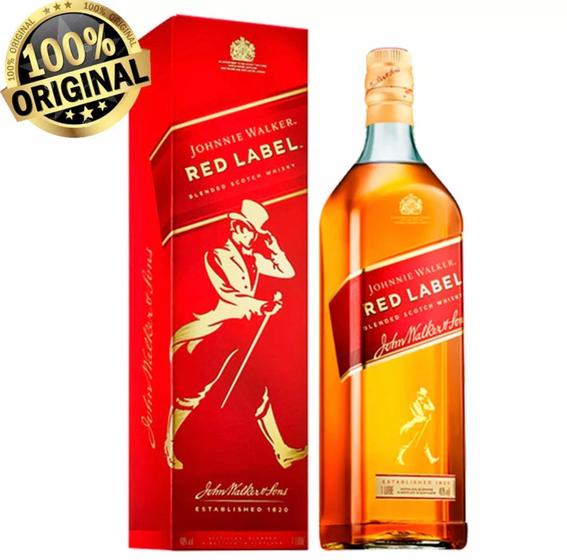 Whisky Red Label 1L Original Com Selo IPI - . - Whisky - Magazine Luiza