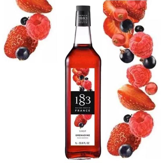 Xarope de Grenadine 1883 Routin 1 Litro - Importado - Maison Routin - Xarope para Bebida ...