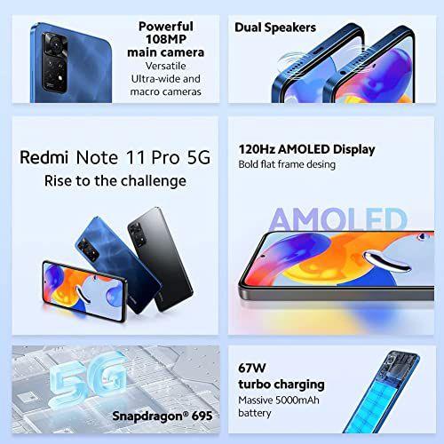 Xiaomi Redmi Note 11 Pro 5G 6GB 128GB Versão Global Atlantic Blue ...