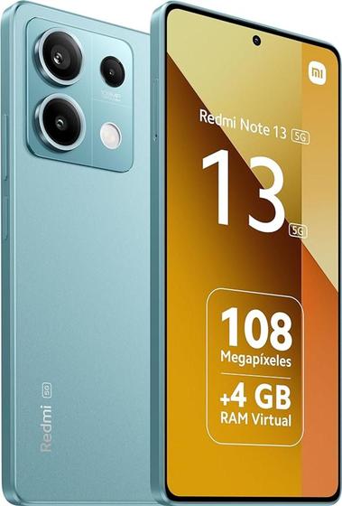 Xiaomi Redmi Note 13 5G - 8GB + 256 GB Azul - Xiaomi - Magazine Luiza