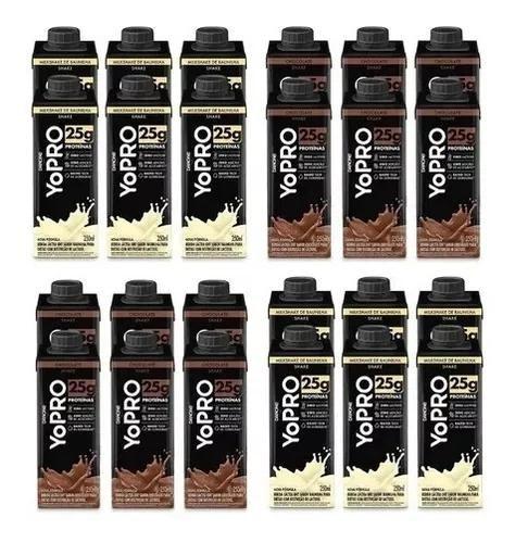 Yopro Danone Whey 250ml 25g Proteína Sem Lactose - 24 Unidades - Bebida ...
