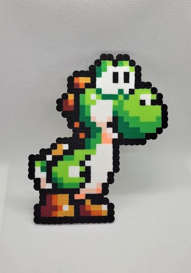 Yoshi - Super Mario World - Figura Pixel Art - Bitxelados - Bonecos ...