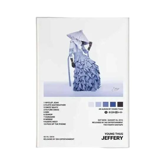 Young Thug Hip Hop Rapper Música Álbum Capa Impressão Em Tela Arte De ...