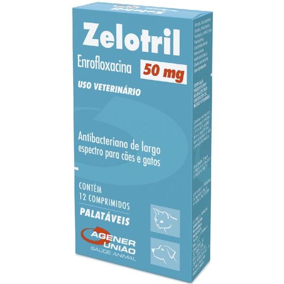 Zelitril 50mg enrofloxacina - Agener união - Medicamentos - Magazine Luiza