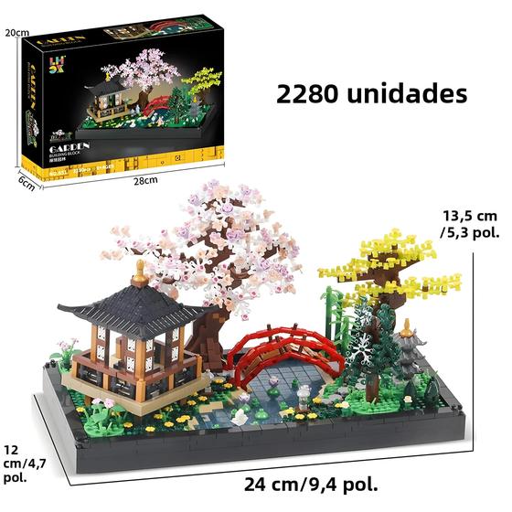 Zen Garden Building Blocks 2024 Bonsai Tree Flower Bouquet Micro Bricks ...