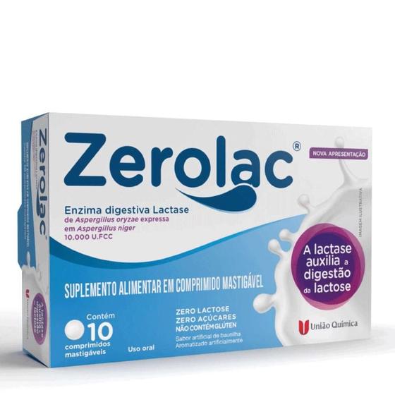Zerolac 10.000 FCC 10 Comprimidos Mastigáveis - UNIAO QUIMICA ...