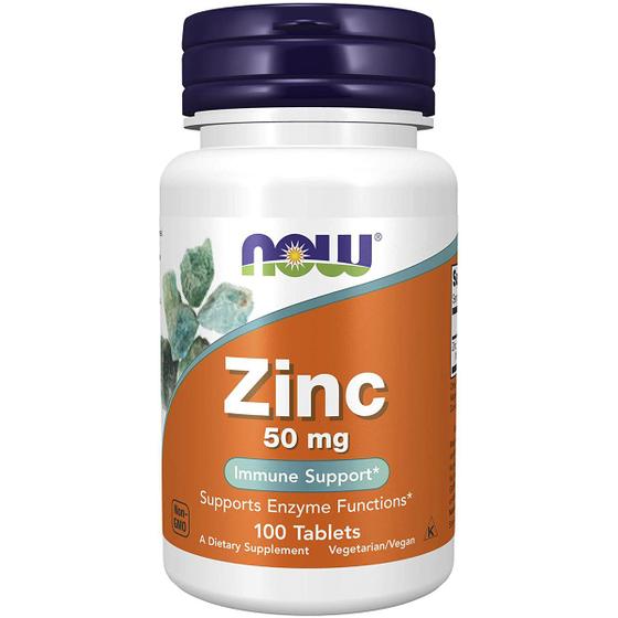Zinco 50mg 100 Tabletes Now Foods Importado Original - Zinco - Magazine ...