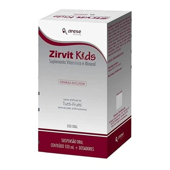 Zirvit Kids Suspensão Oral Com 100Ml Arese Pharma - Multivitamínico ...