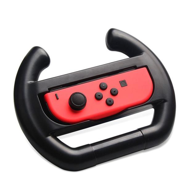 Par Volante Nintendo Switch Controle Joy con Grip Dobe Preto Controle Simulador Magazine Doxet