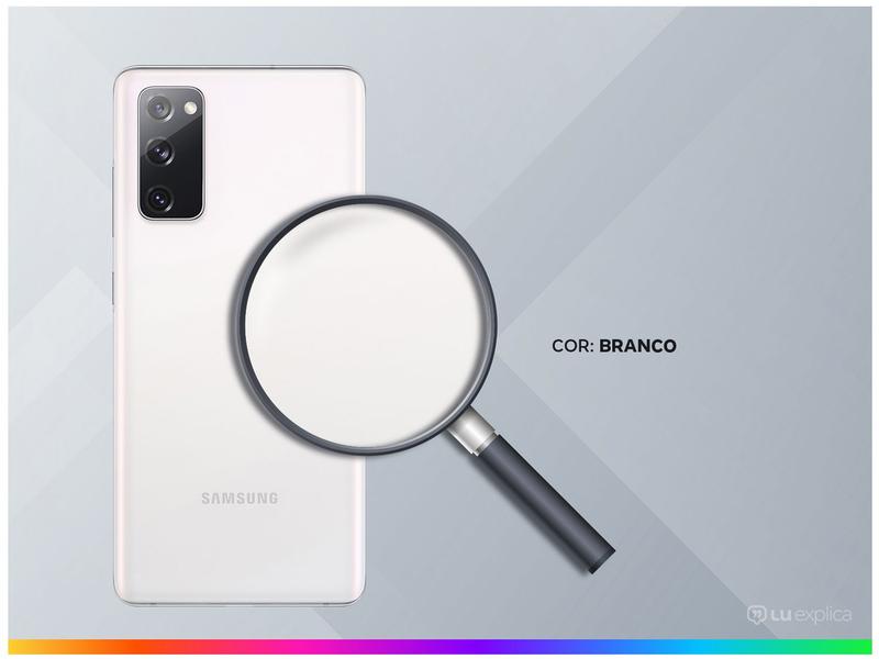 Smartphone Samsung Galaxy S20 FE 5G 128GB Branco Octa-Core 6GB RAM 6,5” Câm. Tripla + Selfie ...