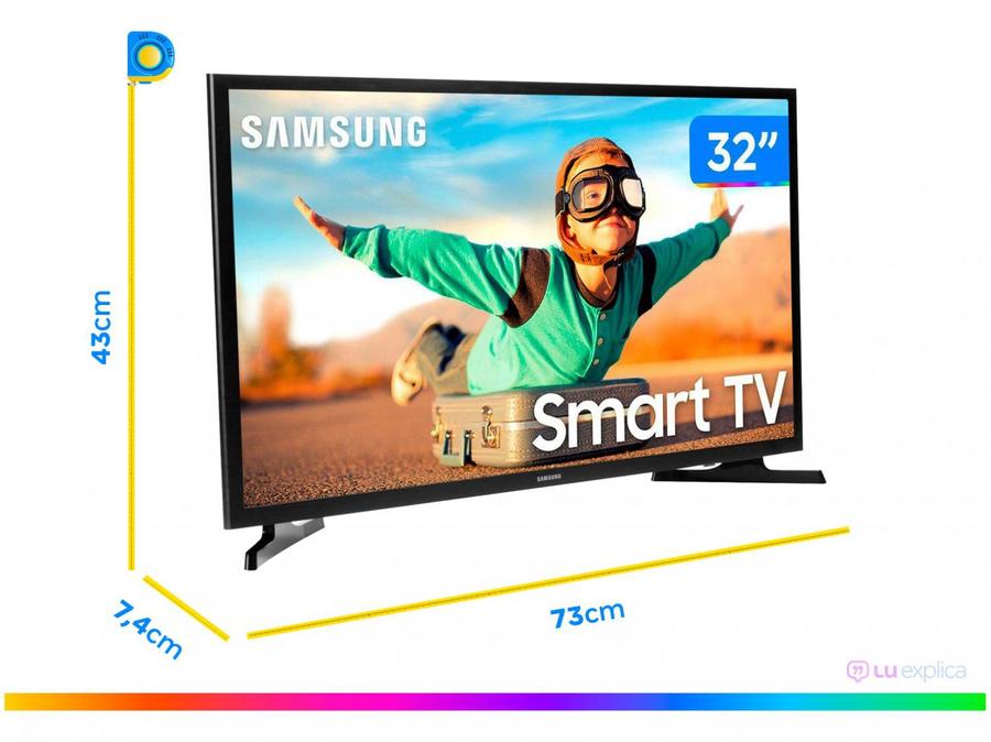 Smart TV HD LED 32” Samsung T4300 - Shopping Smiles