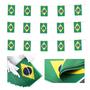 Bandeirinhas Do Brasil Para Decoração corda com 20 bandeiras ...