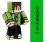 Boneco YouTuber Cadres Minecraft Articulado 25cm - Algazarra - Boneco ...